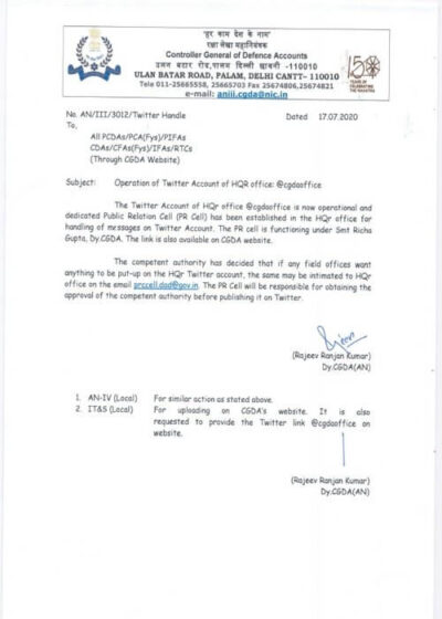 CGDA HQr office is now on Twitter @cgdaoffice » Central Government ...