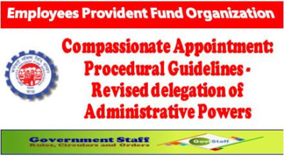 Compassionate Appointment: Procedural Guidelines - Revised delegation ...