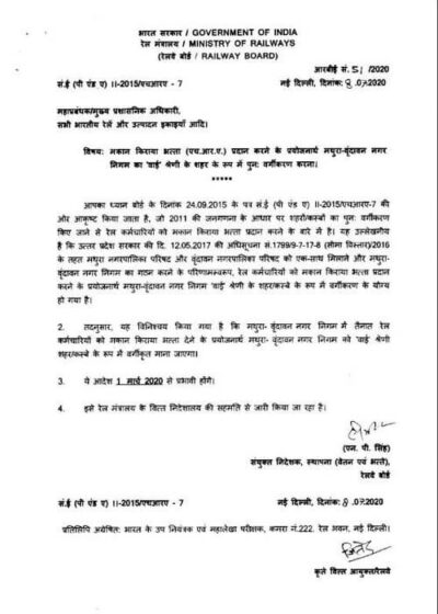 HRA: Re-classification of Mathura-Vrindavan as ‘Y’ class city for ...