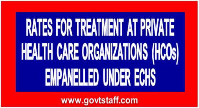 ECHS Guidelines and rates for treatment/ investigation at private HCOs ...