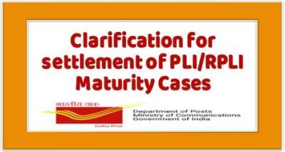 Clarification for settlement of PLI/RPLI Maturity Cases » Central ...