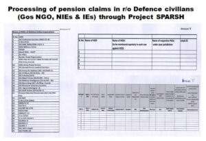Processing of pension claims in r/o Defence civilians (Gos NGO, NIEs & IEs) through Project ...