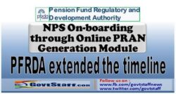 PFRDA extended the timeline for NPS On-boarding through Online PRAN ...