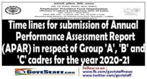 APAR : EPFO Circular regarding timelines for submission of Annual ...