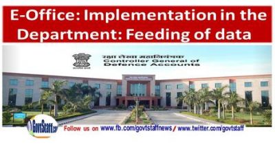 Implementation E-Office in the Department - Feeding of employee details ...