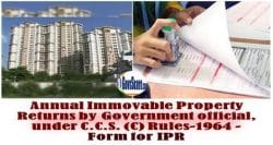 Filling of Immovable Property Return (IPR) for the year ending 2022 ...