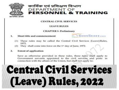 Central Civil Services (Leave) Rules, 1972 (Updated as on 19.09.2022 ...