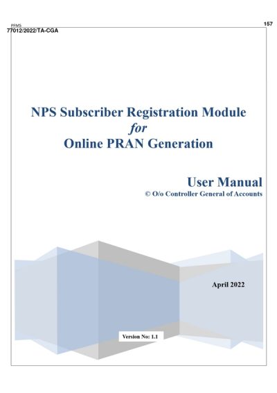Online NPS Subscriber Registration Module for PRAN generation (NPS ...