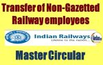 Master Circular No. 24 on Transfer of Non-Gazetted Railway employees ...